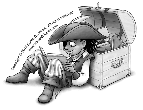 Pirate Reading – Karen B. Jones – Illustrator